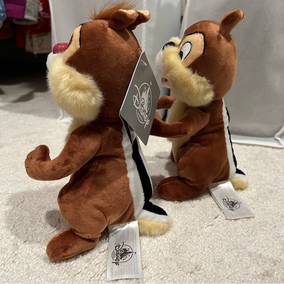 Disney | Toys | Disney Parks Chip N Dale Plush Stuffed Animal Set ...